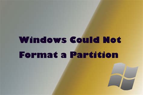 Error 0x80070057 Windows Could Not Format A Partition On Disk 0