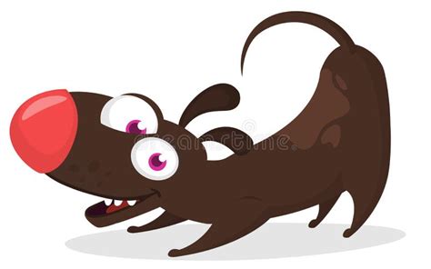 Cute Cartoon Funny Dog Vector Illustration Stock Vector Illustration