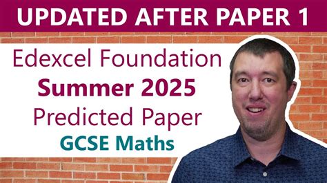 June 2025 Predicted Maths Gcse Paper 2 Edexcel Foundation Paper 2 Calculator Exam 1ma1 2f