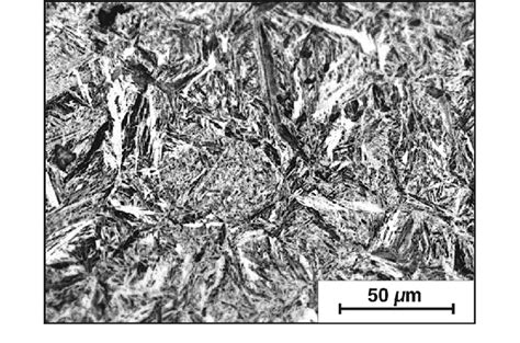 Martensitic Microstructure In The Cutting Edges 500 Times Magnification Download Scientific