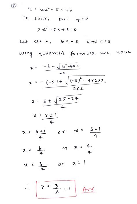 [solved] directions use quadratic formula to solve the quadratic