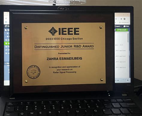 Another Waveopt Lab Member Recognized For Contributions In Radar Signal