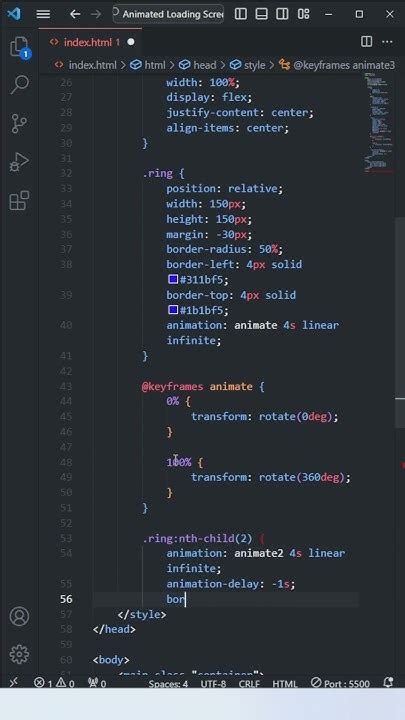 Animating The Future Mastering Html And Css For Stunning Screen Loaders Webdevelopment Css