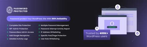 Password Protected — Lock Entire Site Pages Posts Categories And
