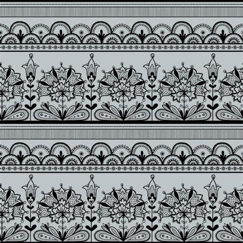 Premium Vector Seamless Black Lace Pattern