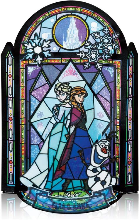Kumi Tera Stained Glass Craft Kit Anna And Elsa Kt 008