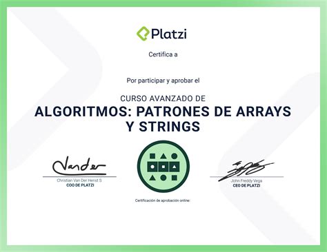 Curso De Algoritmos Avanzados Patrones De Arrays Y Strings