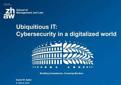 Daniel W Seiler On Linkedin Cybersecurity Digitalization