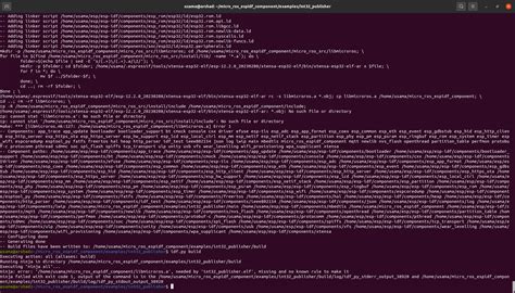 Libmicroros A Needed By Int32 Publisher Elf Missing And No Known