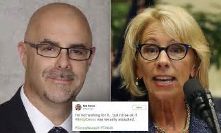 Texas Prof Tweeted Hed Be Ok With Devos Sex Assault Daily Mail Online