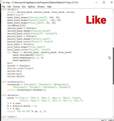 how to create digital clock using python turtle😳😳😳 programming shorts youtube
