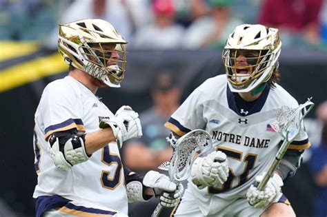 Notre Dame Mens Lacrosse Tops Maryland To Defend Ncaa Title