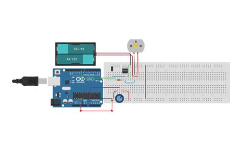 Circuit Design Project 15 Simple Motor Control Tinkercad