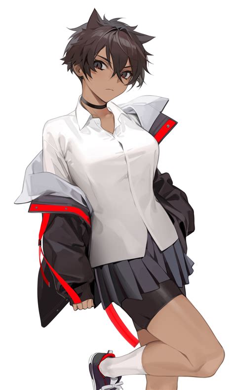 Dark Skin Anime Girl Wallpapers Wallpaper Cave