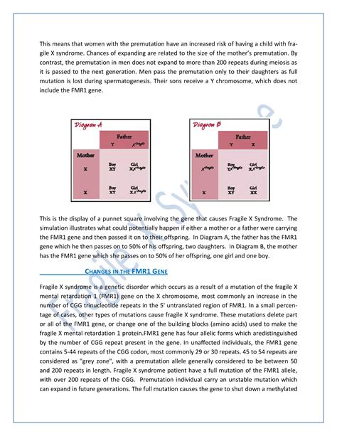 Fragile X Syndrome Docx Brain And Nervous System Disorders Diseases And Conditions