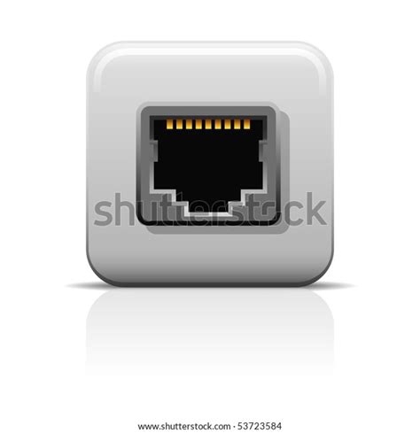 Network Socket Icon Stock Vector Royalty Free 53723584