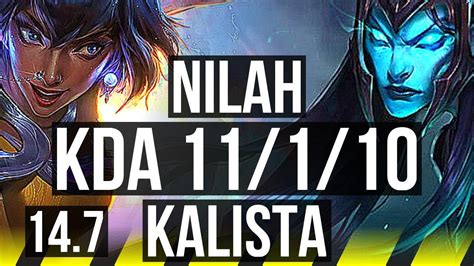 Nilah And Sona Vs Kalista And Pyke Adc 11110 Legendary Rank 9 Nilah