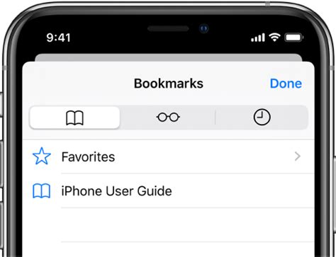 Bookmark Favorite Webpages In Safari On IPhone Apple Support