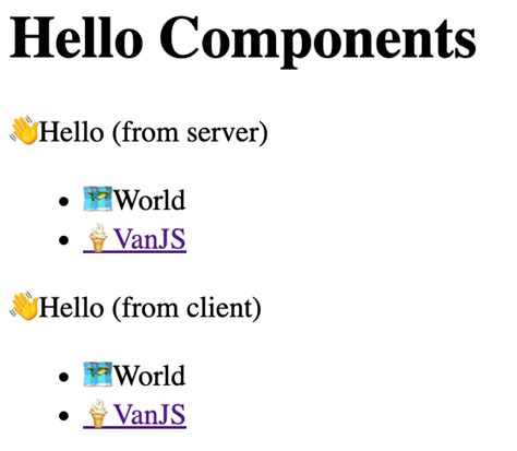 vanjs fullstack rendering ssr csr and hydration