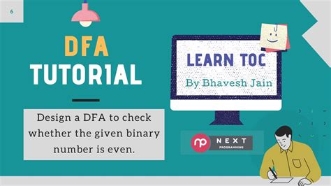 Design A Dfa To Check Whether The Given Binary Number Is Even Youtube