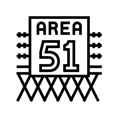 Experimental Area 51 Line Icon Vector Illustration 10396155 Vector Art At Vecteezy