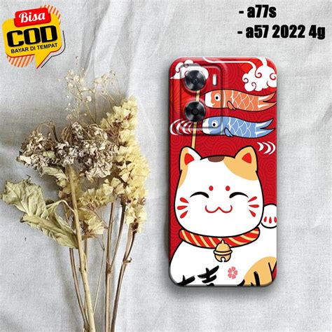 Jual Case Hp Oppo A57 2022 4G Casing Hp Oppo A77S Internal Id Fashion Case Kucing Case