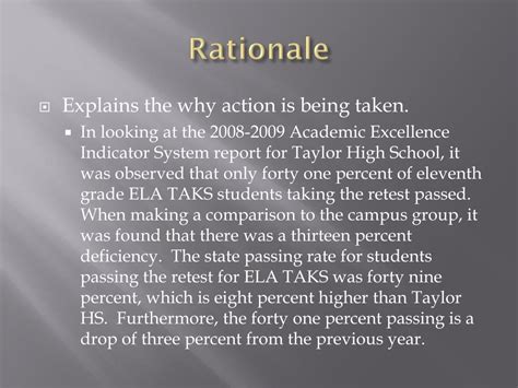 Ppt Creating A Rationale Action Plan Powerpoint Presentation Free
