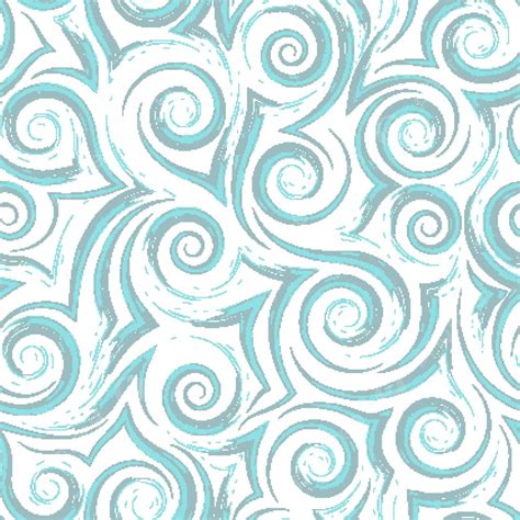 Spiraling Blue Waves In A Geometrically Seamless Pattern Vector Blue Curly Packaging Png And