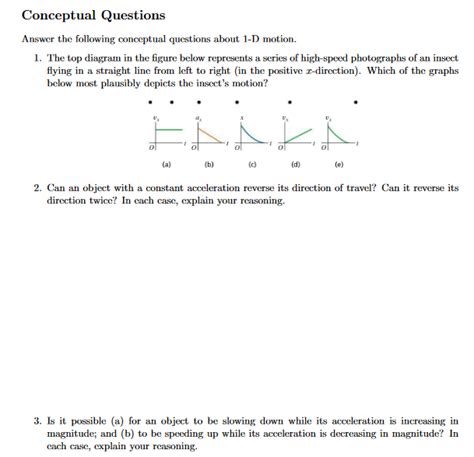 Solved Conceptual Questions Answer The Following Conceptual