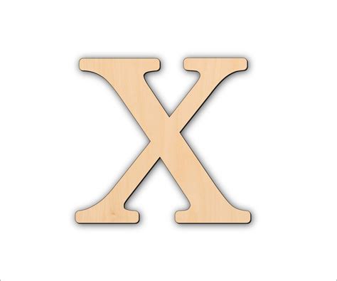 Unfinished Wooden Chi Shape Craft Supply Greek Letters Ships Fastthicknesses Are Nominal Etsy