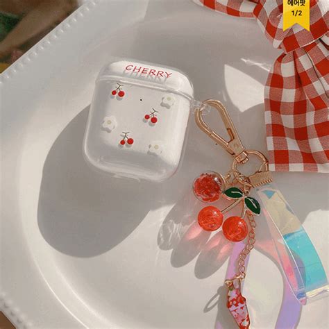 스트랩 포함 체리제리 투명 에어팟 3세대 프로 1 2 케이스