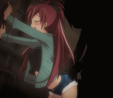 Hangaku Sakura Kyoko Mahou Shoujo Madoka Magica Ass Grab Animated Animated  Stitched