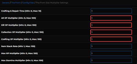 How To Configure XP Rates On Your The Front Server Knowledgebase Shockbyte