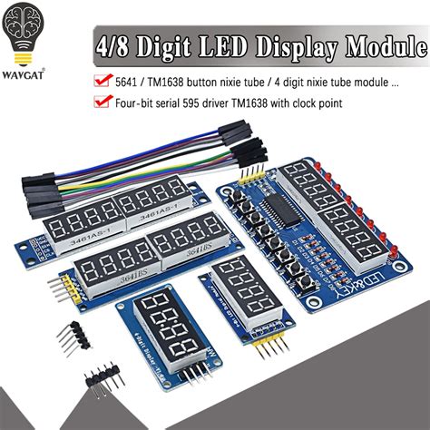 TM1638 Module TM1637 4 Key Display For AVR Arduino MAX7219 Digital LED