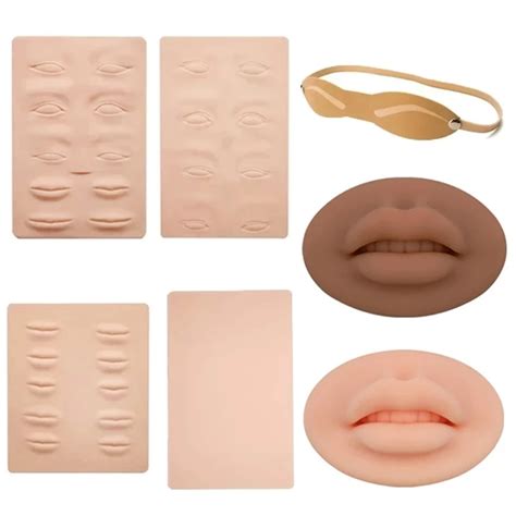 1pc Diy Microblading Tattoo Practice Skin Permanent Eyebrow Lip Train