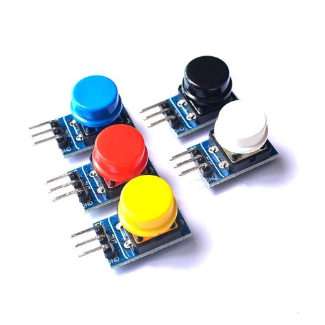 Yellow Electronic Building Blocks Big Key Button Module High Level