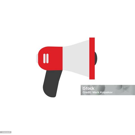 만화 스타일의 라우드 스피크 고립 된 아이콘 벡터 그래픽 아이콘에 대한 스톡 벡터 아트 및 기타 이미지 아이콘 맑은 하늘 배경 주제 Istock