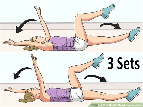 How To Do The Dead Bug Exercise 9 Steps With Pictures Wikihow
