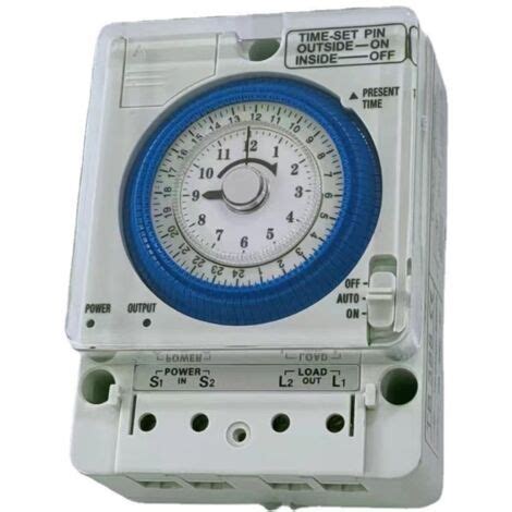Analog Daily Clock Mechanical Timer Switch Time Switch