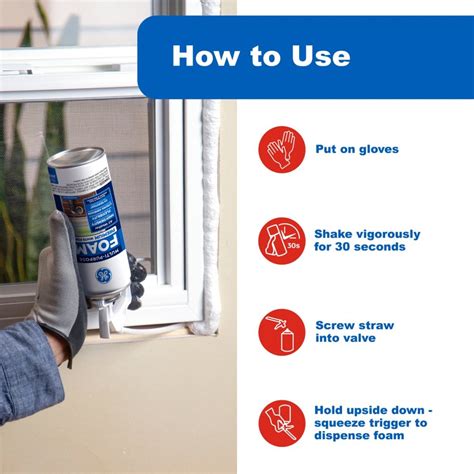 Insulate With Ge Mutlipurpose Spray Foam Sealant