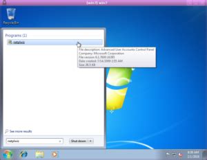 Windows 7 Start Menu Netplwiz Bytefreaks Net