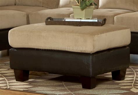 9838br Royce Sectional Sofa In Light Brown Microfiber By Homelegance