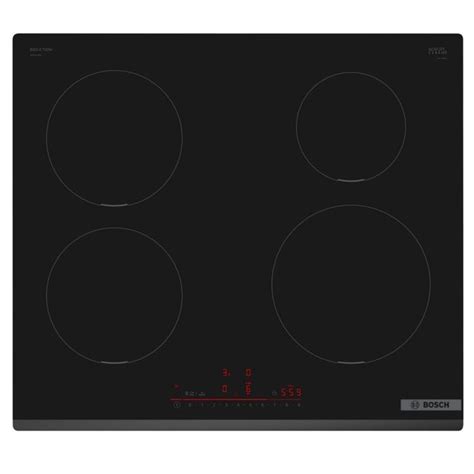 Table Induction 60 Cm Bosch Série 6 4 Foyers Noir H5 1 X L59 2