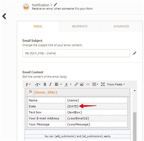 Add A Date To An Email Notification Dating Ads Templates