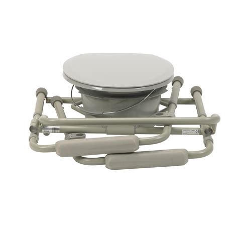 Folding Steel Bedside Commode Corner Home Medical