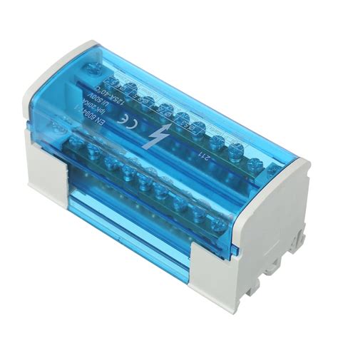 Buy FABOBJECTS Terminal Distribution Box Connection Box Junction Box With Cover Din Rail