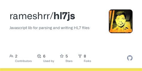 Github Rameshrrhl7js Javascript Lib For Parsing And Writing Hl7 Files