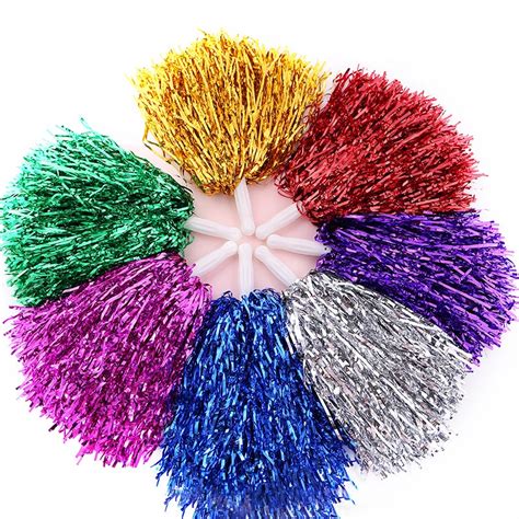 Pompones De Porristas Con Mango Bolas De Animaci N Accesorios De Baile