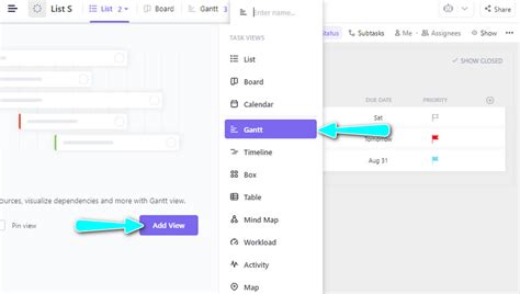 Clickup Gantt Chart How To Make A Gantt Chart Using Clickup