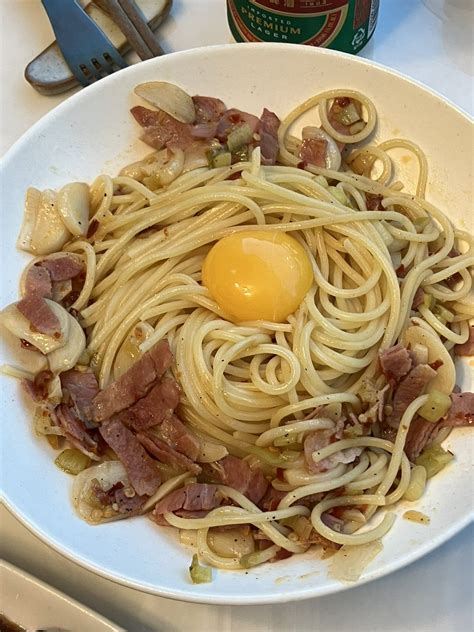 우물 On Twitter 저녁 가지튀김 베이컨 대파 파스타 토마토 보코치니 기름 많이 안쓰려고 중불로 달군 궁중팬에 기름